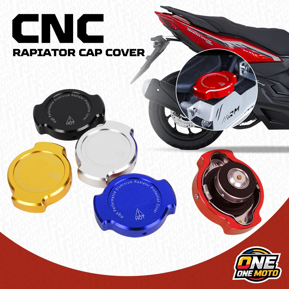 CNC Radiator Cap Cover Full Aluminum Universal for Motorcycle Nmax ...