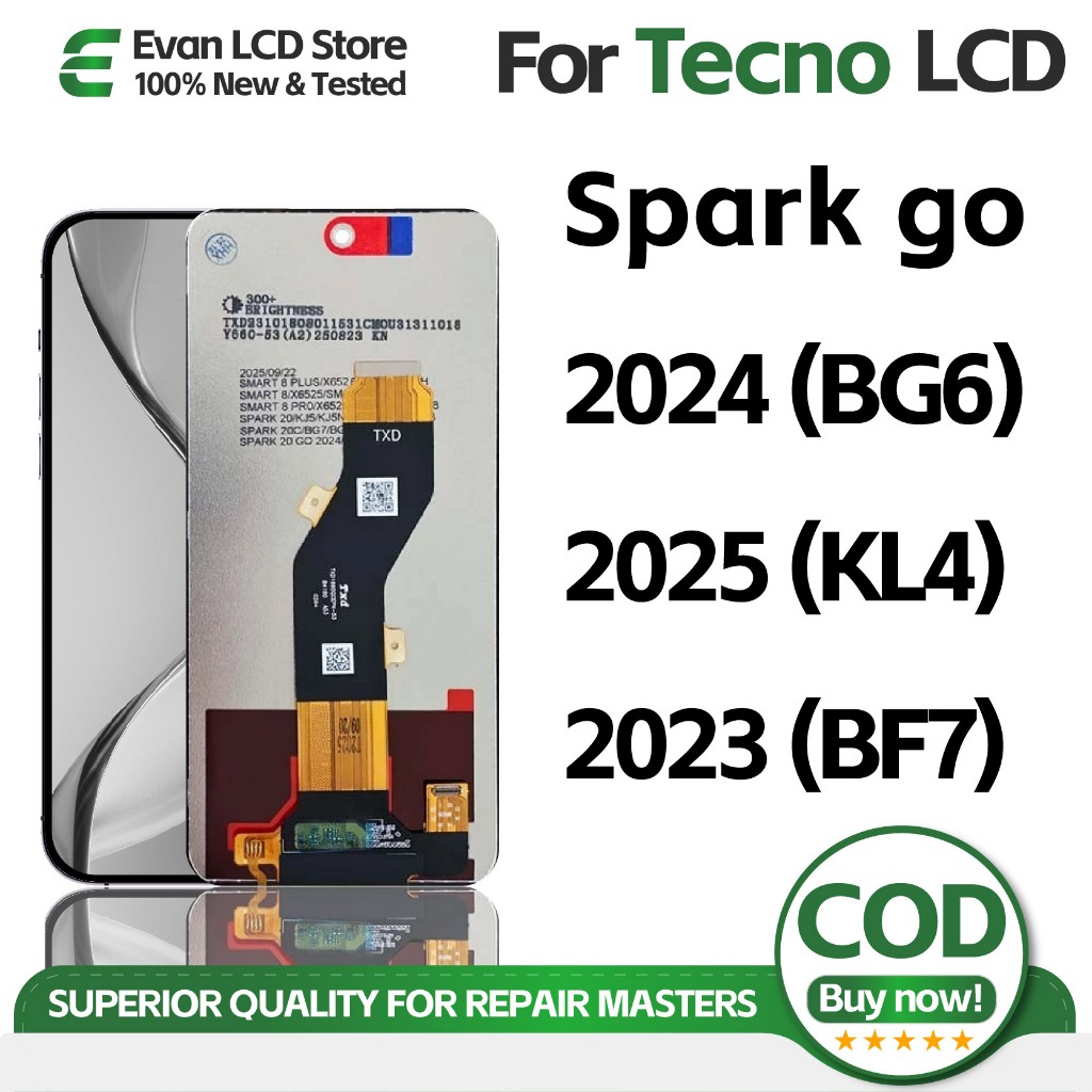 LCD For Tecno Spark go 2024(BG6)/Spark go 2025(KL4)/Spark go 2023(BF7 ...