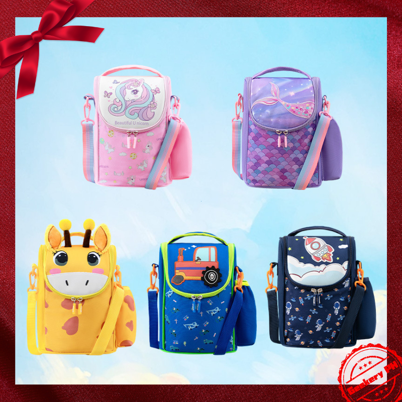 Kids Insulated Lunch Bag Cartoon Waterproof Shoulder Bag Cute ...