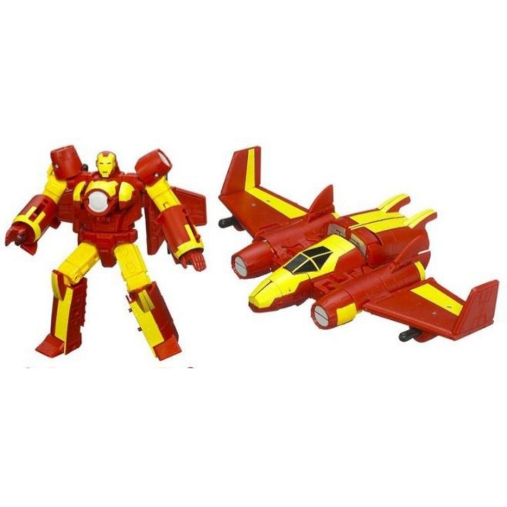 TRANSFORMERS IRONMAN MARVEL CROSSOVERS QUINJET COMBINER WITH SPIDERMAN ...