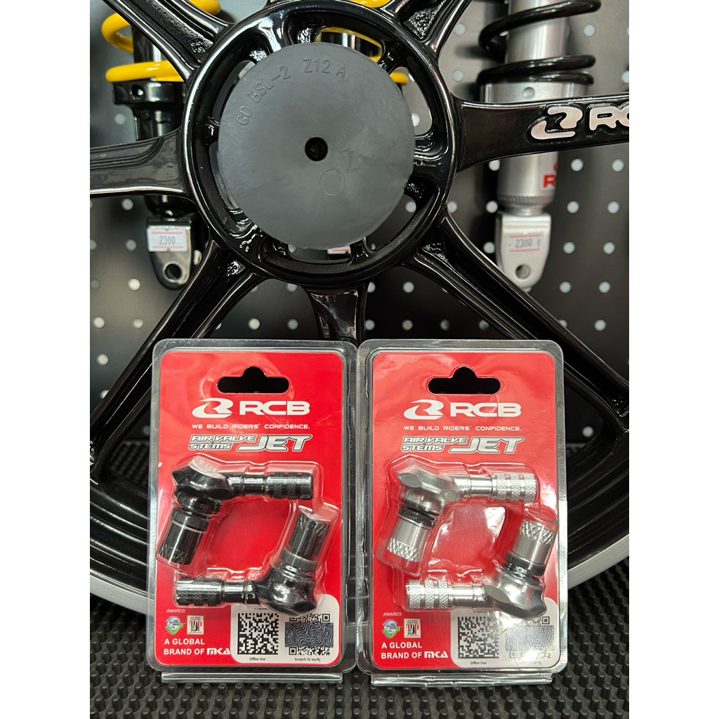Rcb Air valve stems jet 8mm (Black & Silver) | Shopee Philippines