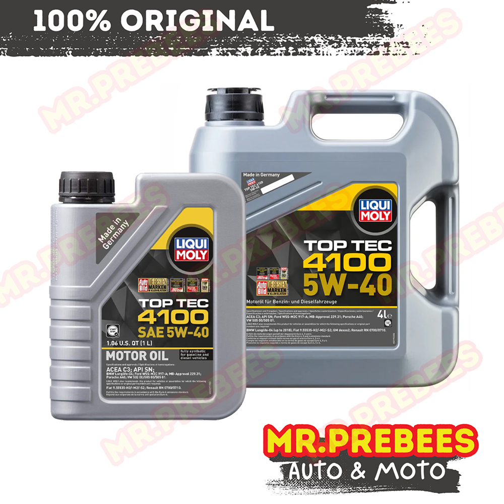 LIQUI MOLY Top Tech 4100 5W-40 (1L~4L) | Shopee Philippines