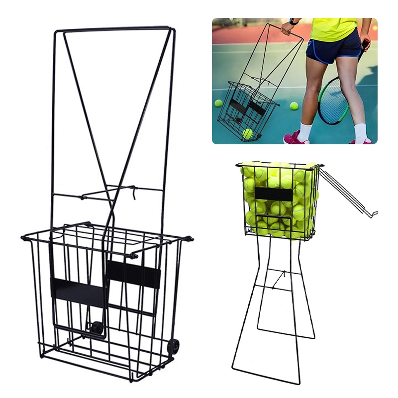 Portable Tennis Ball Collector Large Capacity Pickleball Pick Up Basket ...