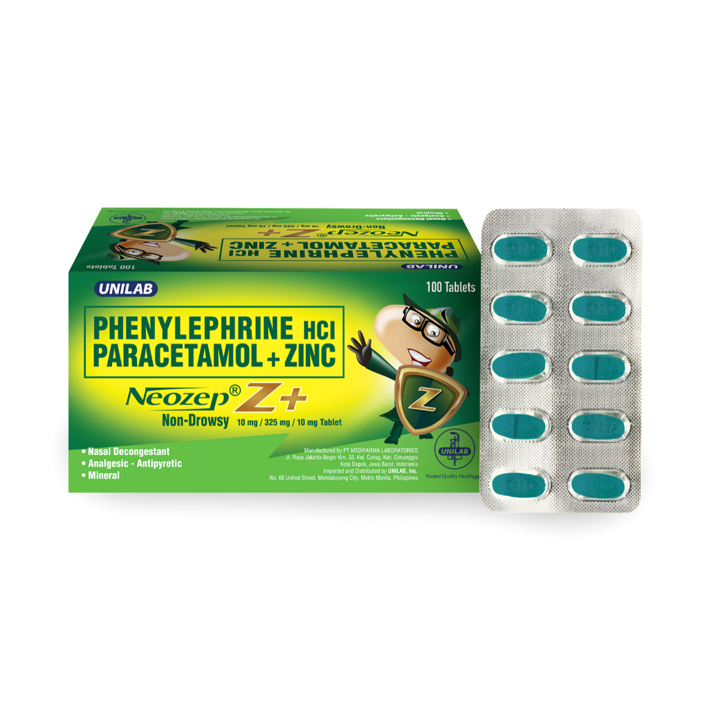Neozep Forte with Zinc - 10 TABLETS | Shopee Philippines