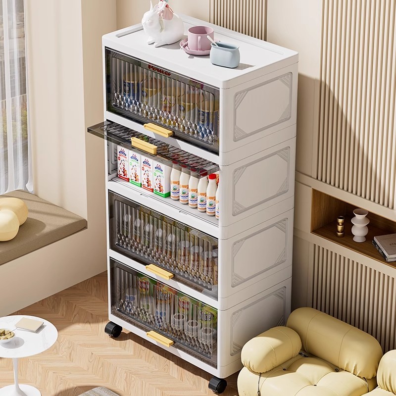 Plastic drawer cabinet Kitchen Rack Dustproof Storage Cabinet Kitchen ...