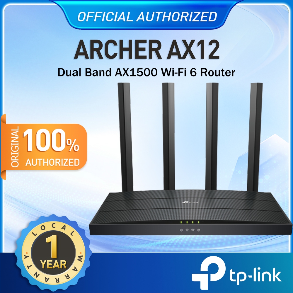 TP-Link Archer AX12 AX1500 Dual Band Gigabit Wireless WiFi 6 Router ...