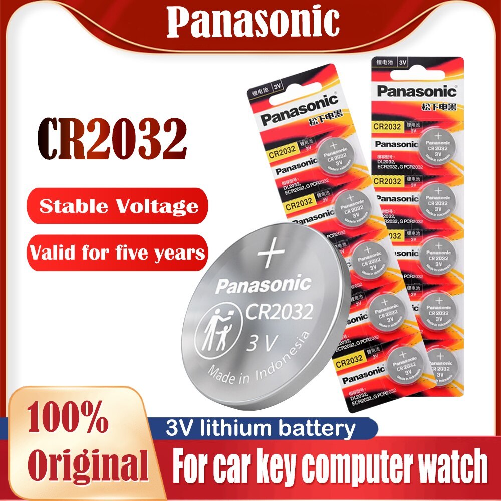 5PCS CR2032 CR 2032 3V Lithium Battery For Watch Calculator Clock ...