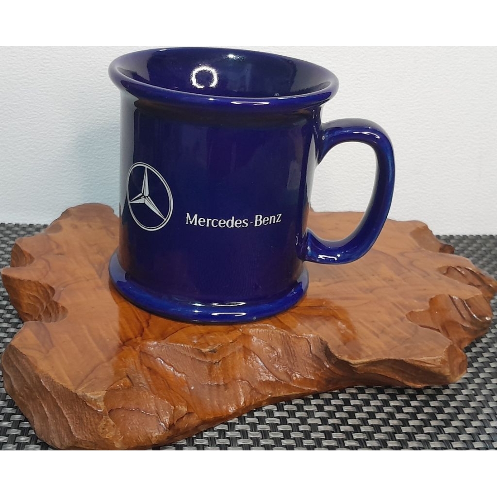 Vtg.Collectable Mercedes Benz Classic Logo Blue Flared Lip and Base ...