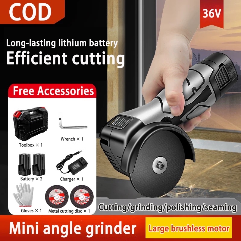 Cordless Angle Grinder 3 Inch Electric Hand Grinder Grinding Cutting ...
