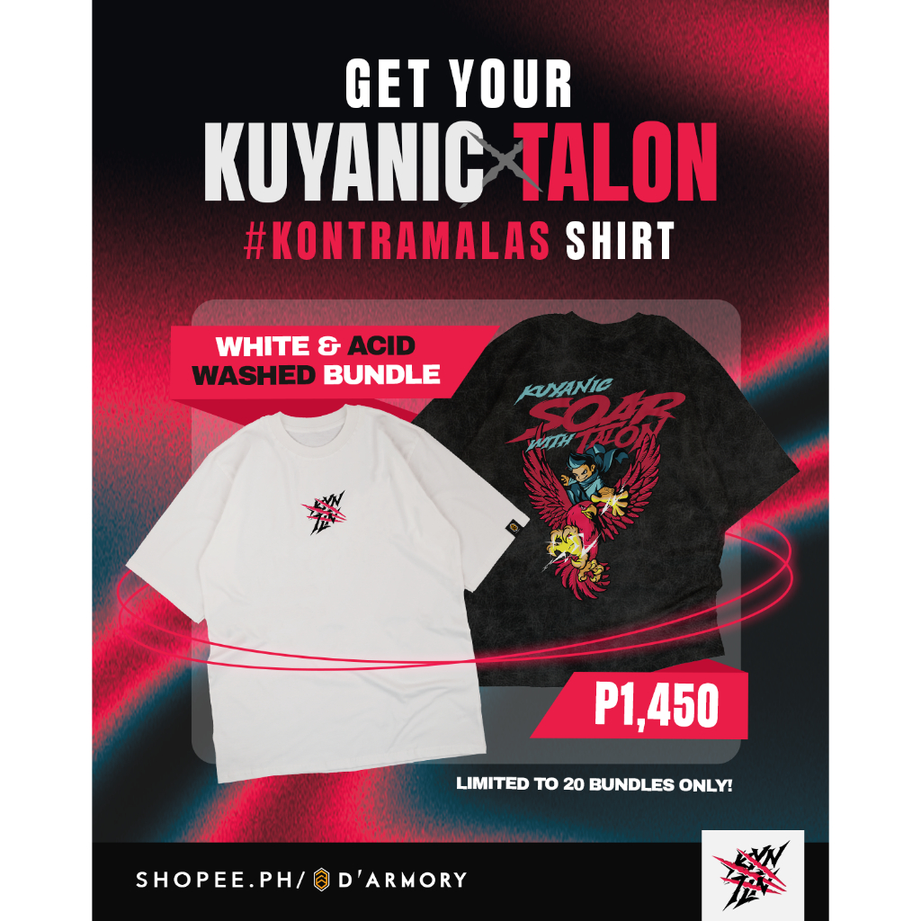 D'Armory KuyaNic Soar With Talon White and Acid Washed Bundle | Shopee ...