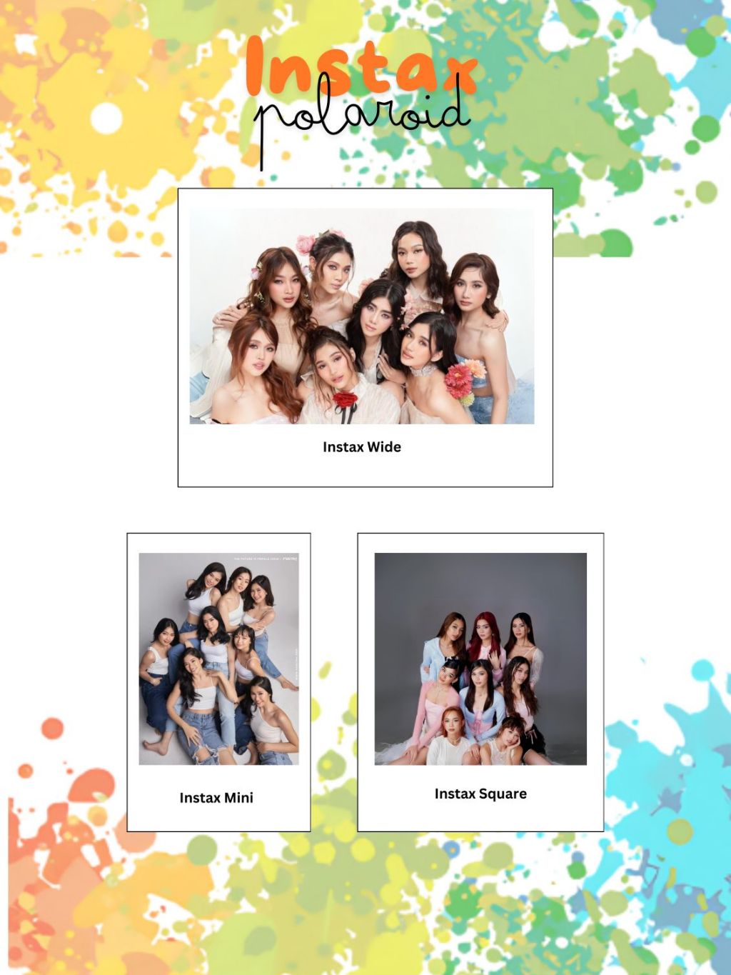 Instax Mini, Square, Wide Inspired Photos | Shopee Philippines