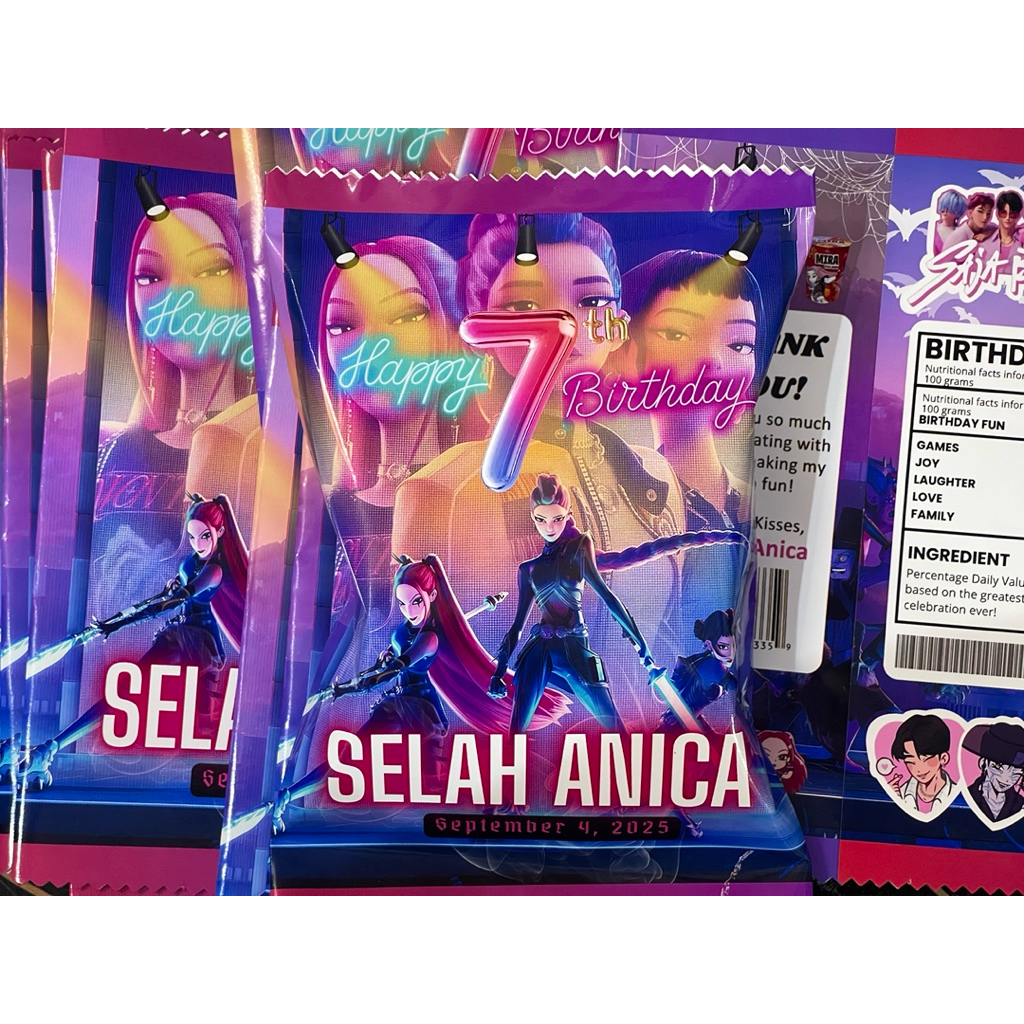 KPop Demon Hunters Chip Bag 25/30pcs | Shopee Philippines