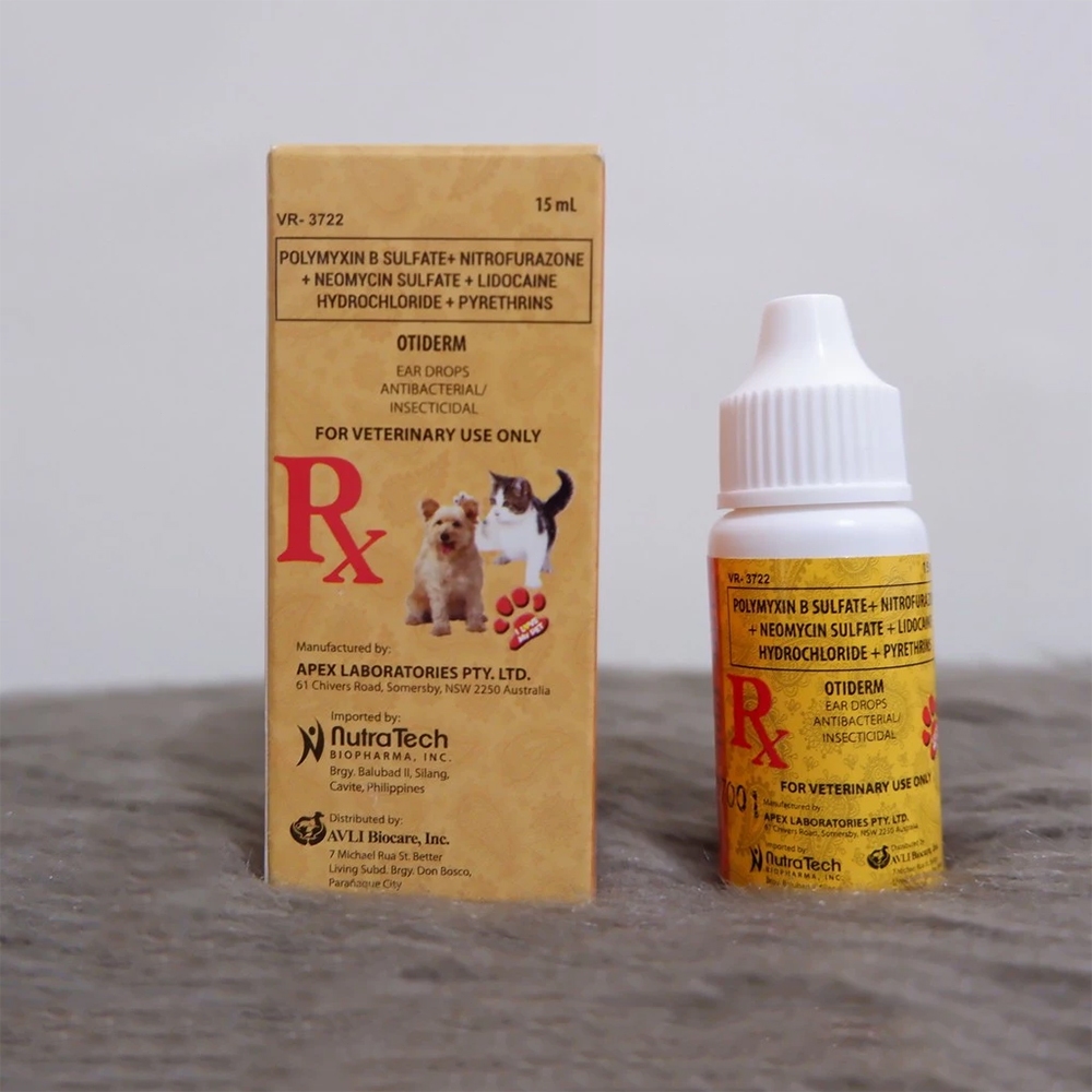 Otiderm Ear Drops For Cats & Dogs 15ml Ear drops Dogs ear drops Cats ...