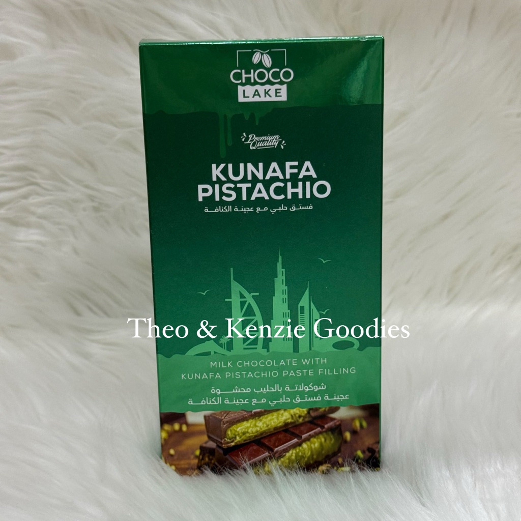 KUNAFA PISTACHIO CHOCO LAKE MILK CHOCOLATE - Imported from Middle East ...