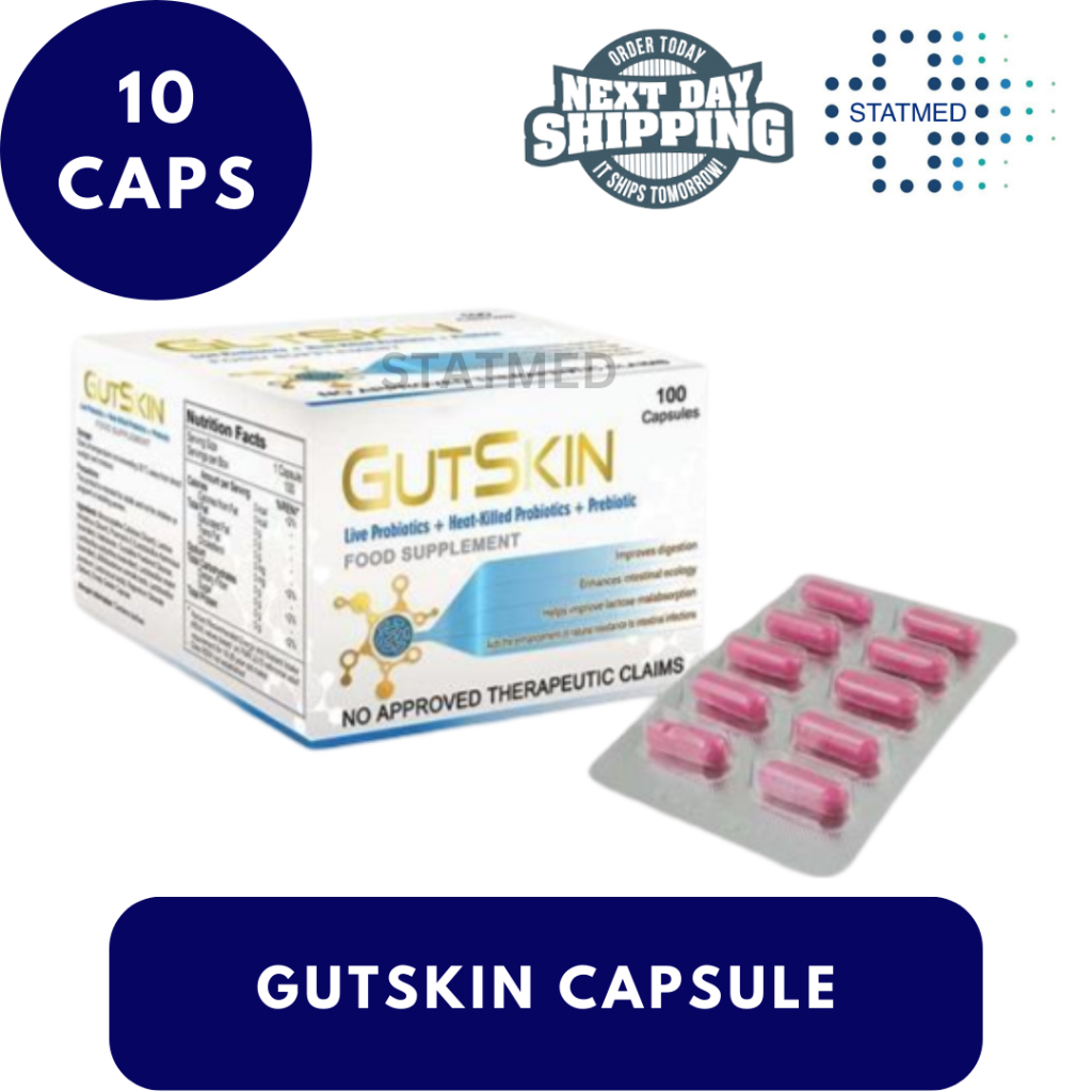 Gutskin Capsule Probiotic Supplement l 10 & 50 Caps | Shopee Philippines
