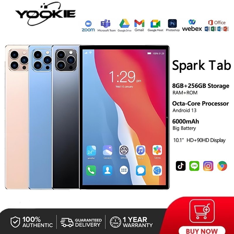 Original Spark Tablet Android Tablet 12+512GB Dual Sim Tablet 5G Wifi ...