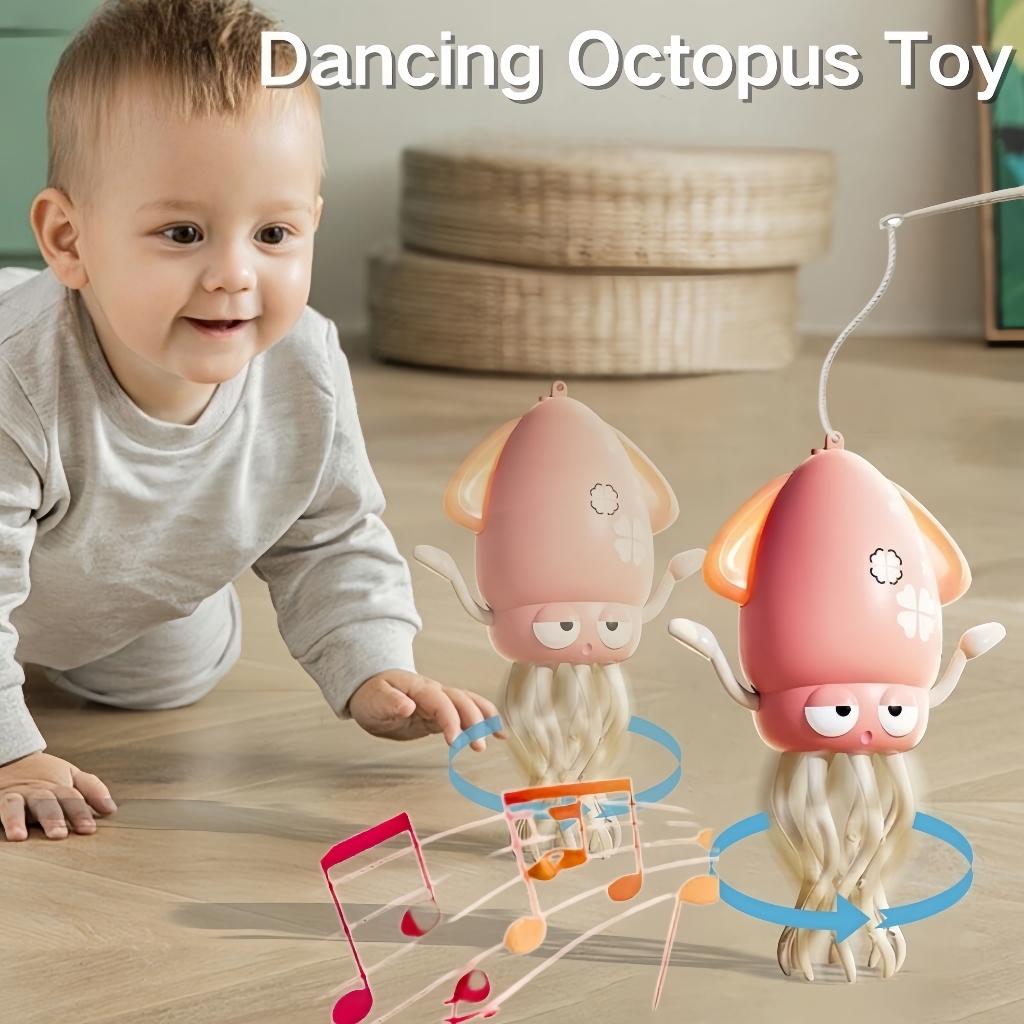 ACE Dancing Octopus Electric Toy LED Lights Music Smart Toys ...