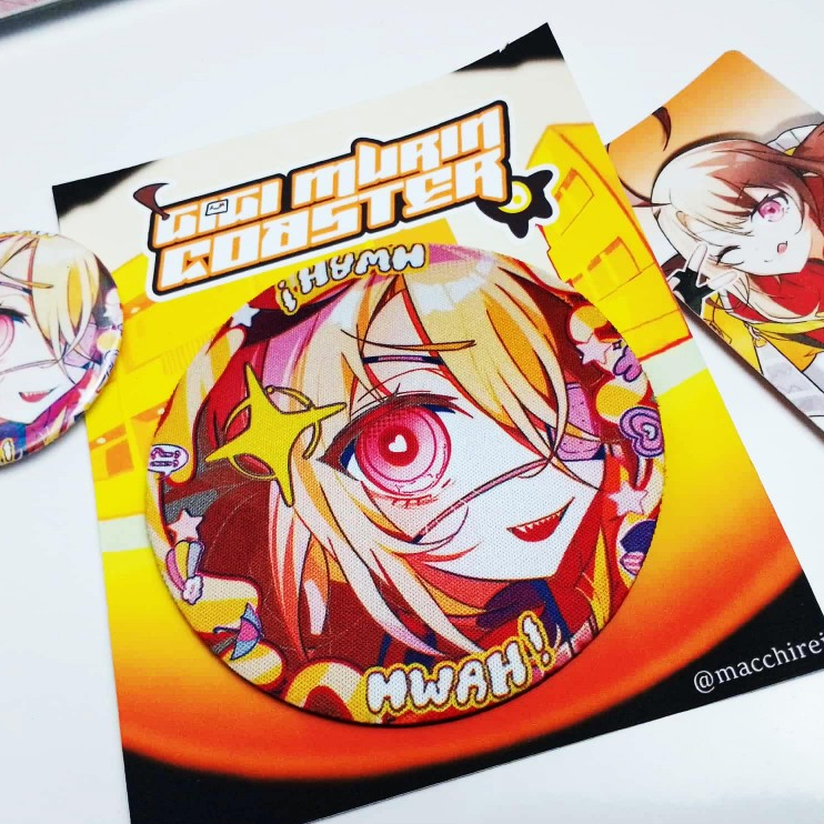 Hololive Justice Gigi Murin Monitoring Cloth Coaster | Shopee Philippines