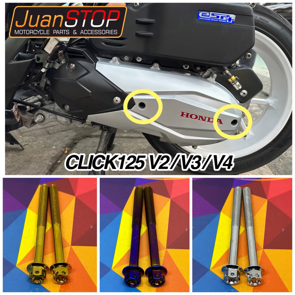Honda Click125/150 V1/V2/V3 Crankcase bolts (2pcs) | Shopee Philippines
