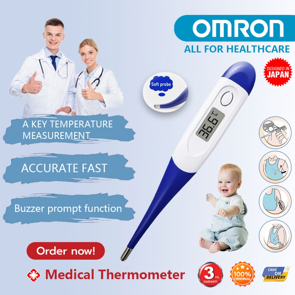 Omron Thermometer Original Digital Thermometer Fever Measurement ...