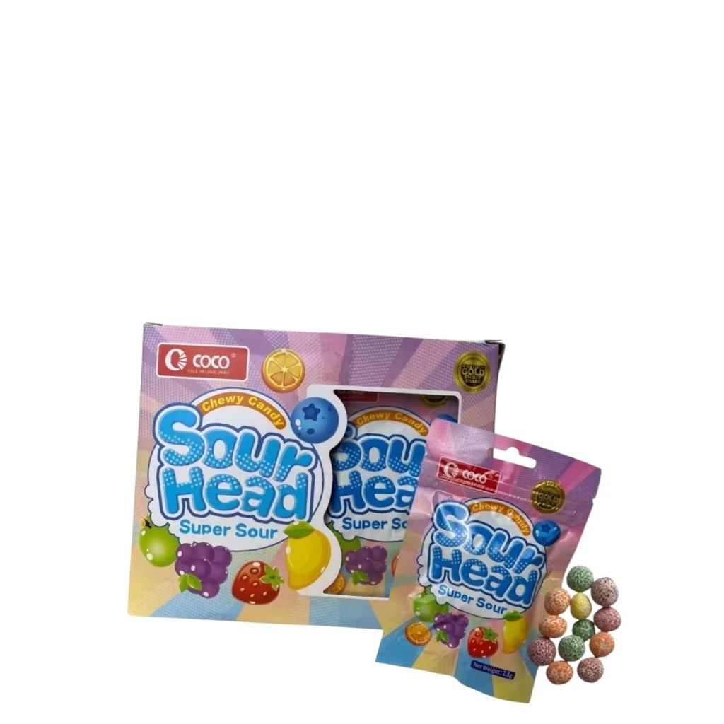 30pcs Sour Head Super Sour Candy | Shopee Philippines