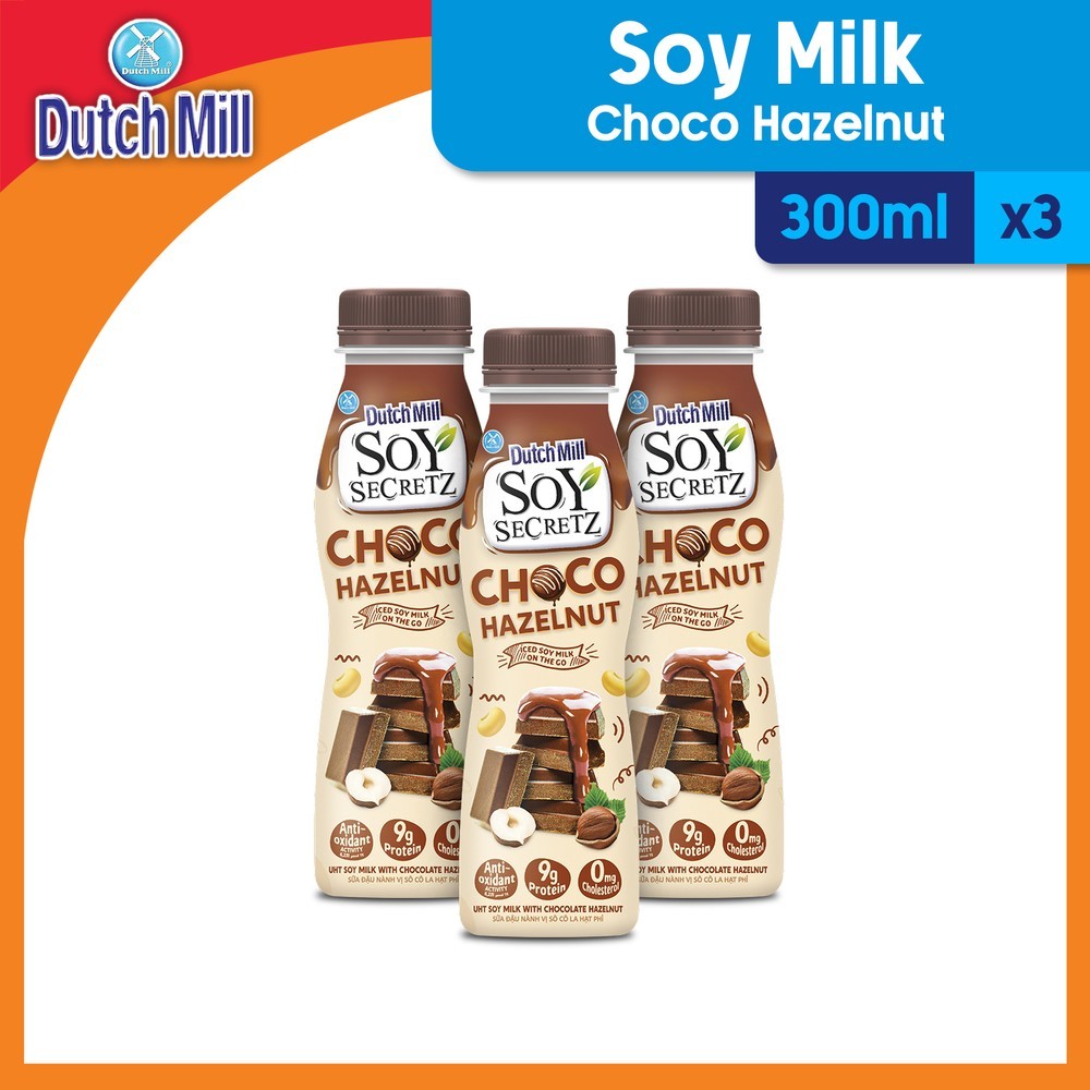 [NEW] Dutch Mill Soy Secretz Choco Hazelnut 300ml x 3 | Shopee Philippines