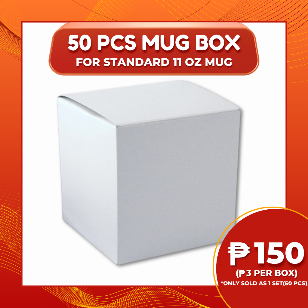 Mug Box not corrugated for 11oz Mug Baso Box For Packaging(50 pcs ...