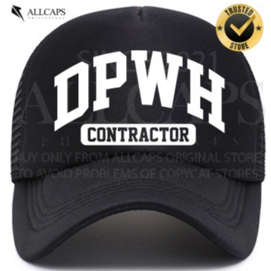 HIGH QUALITY DPWH CONTRACTOR Mesh Cap Net Cap Trucker Hat Baseball Cap ...