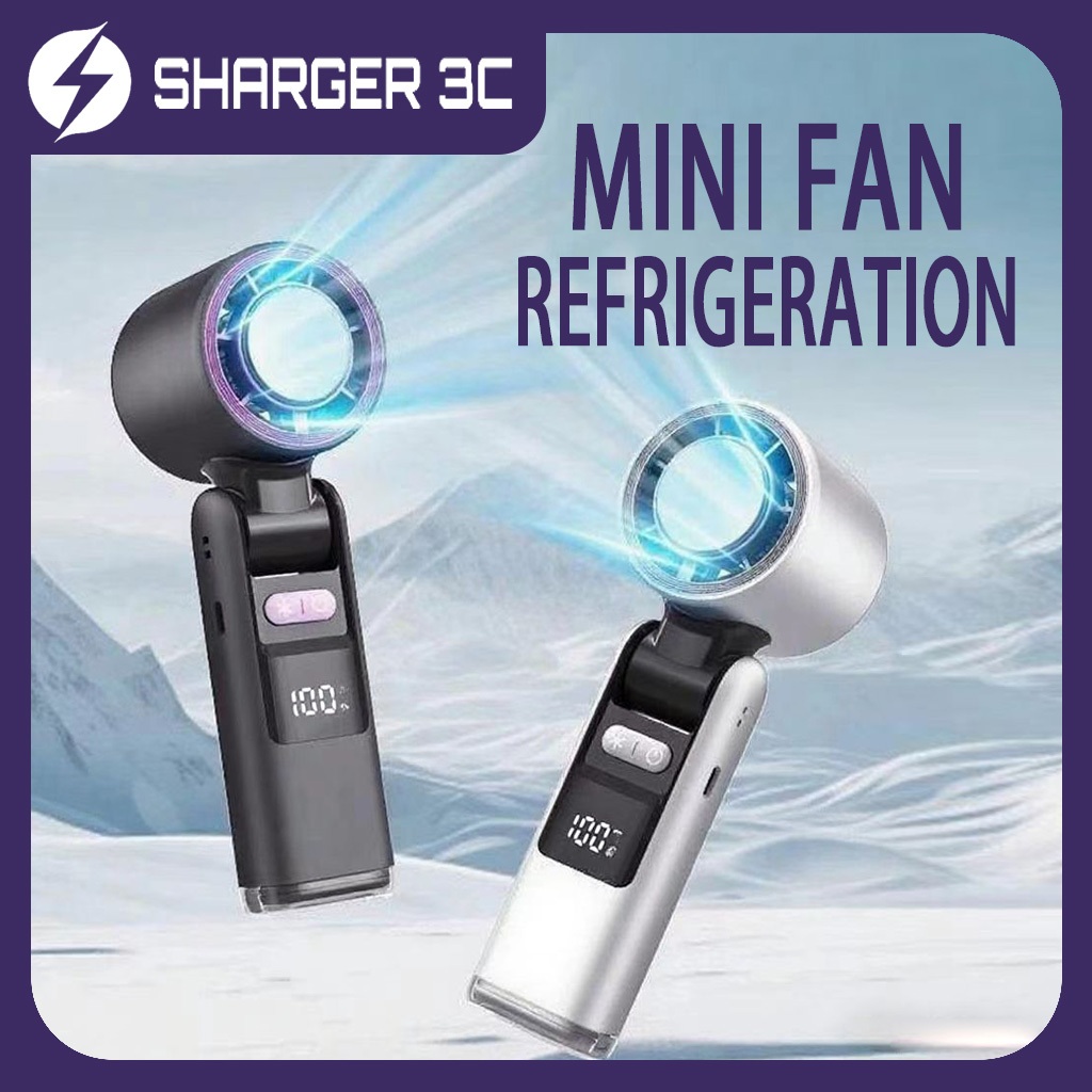 K801 Portable Cooling Fan Speed Turbo Mini Fan 4000mAh Battery, Semiconductor Refrigeration ...