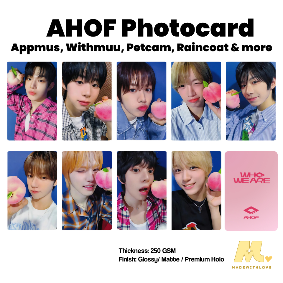 AHOF Photocard, Who We Are Glossy, Matte, Holo | Shopee Philippines