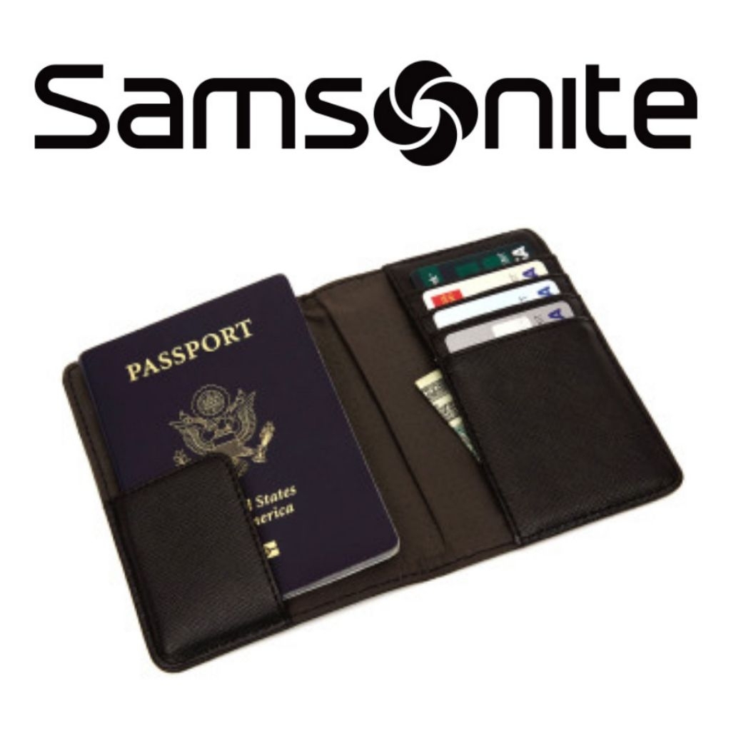 SAMSONITE - RFID Passport Cover/Travel Wallet (w/RFID Blocking ...