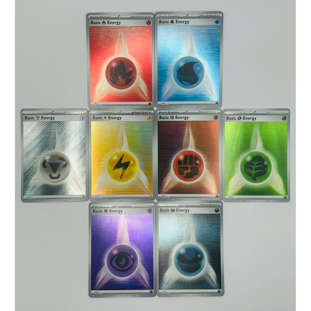 Pokemon TCG: Holo Basic Energy Cards - SV11 Black Bolt & White Flare ...