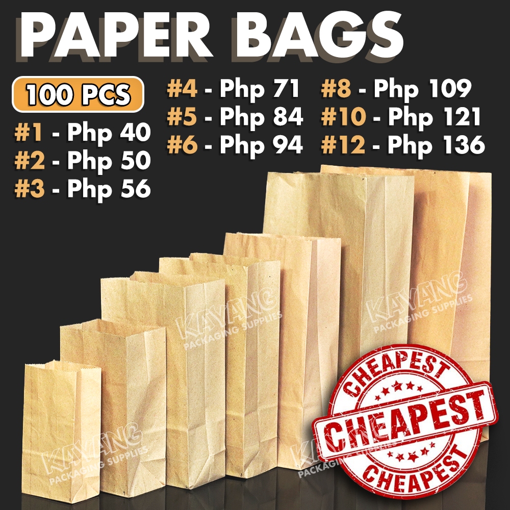 Shop brown paper bag for Sale on Shopee Philippines