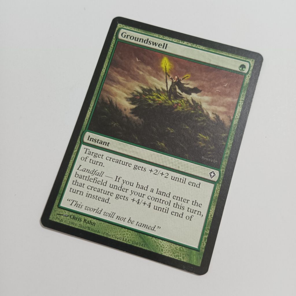 MTG Card GROUNDSWELL Magic the Gathering Trading Card Game Green ...