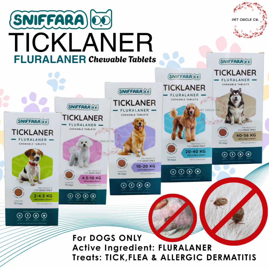 Sniffara Ticklaner (1 tablet) Chewable Tablets to Prevent and Treat ...