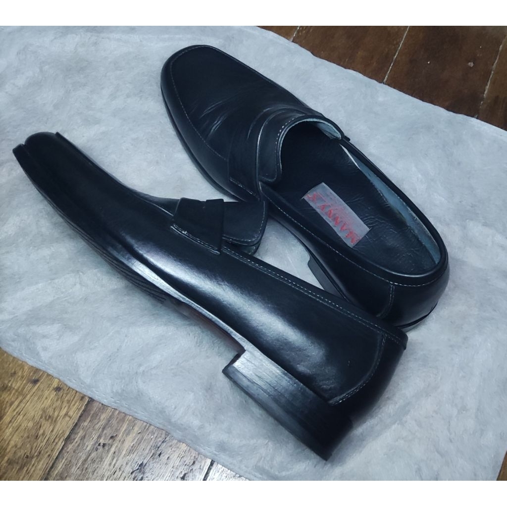 (Pre-Loved ) Premium Black Formal Shoes Men Pure Legit Leather Size 7 ...