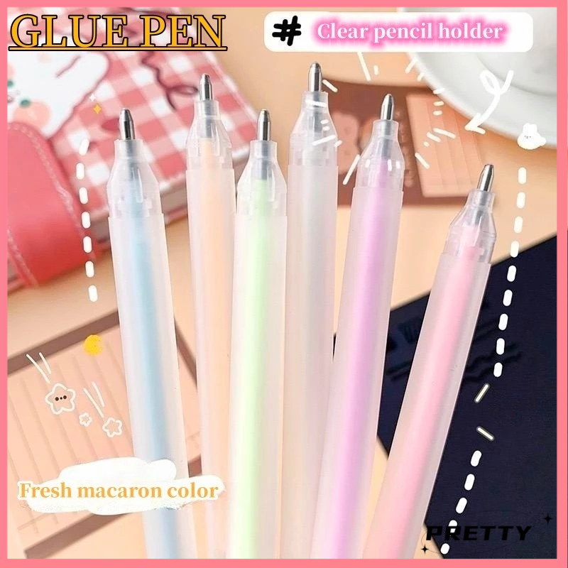 Solid Glue Pen Candy Color Quick Drying Adhesive Stick Dispense Pen ...