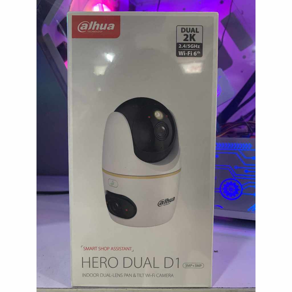 DAHUA HERO DUAL D1 5MP+5MP Indoor Wi-Fi Dual-Lens Pan & Tilt Camera DH ...