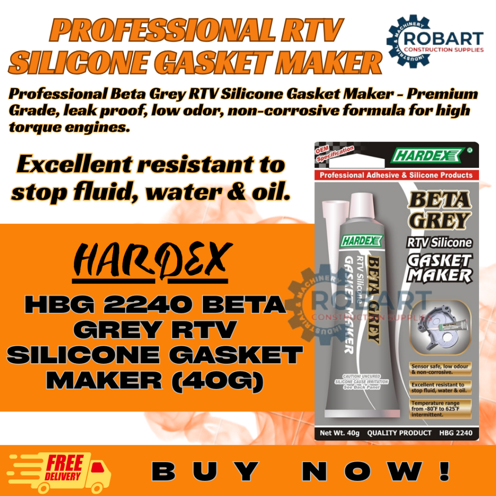 HARDEX BETA GREY RTV SILICONE GASKET MAKER HBG 2240 | Shopee Philippines