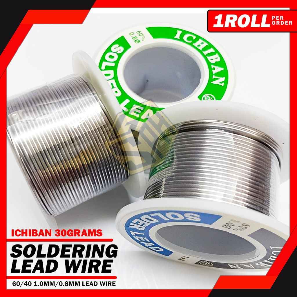 GS ICHIBAN SOLDERING LEAD WIRE 60/40 – 30g Rosin Core (Sold Per Roll ...