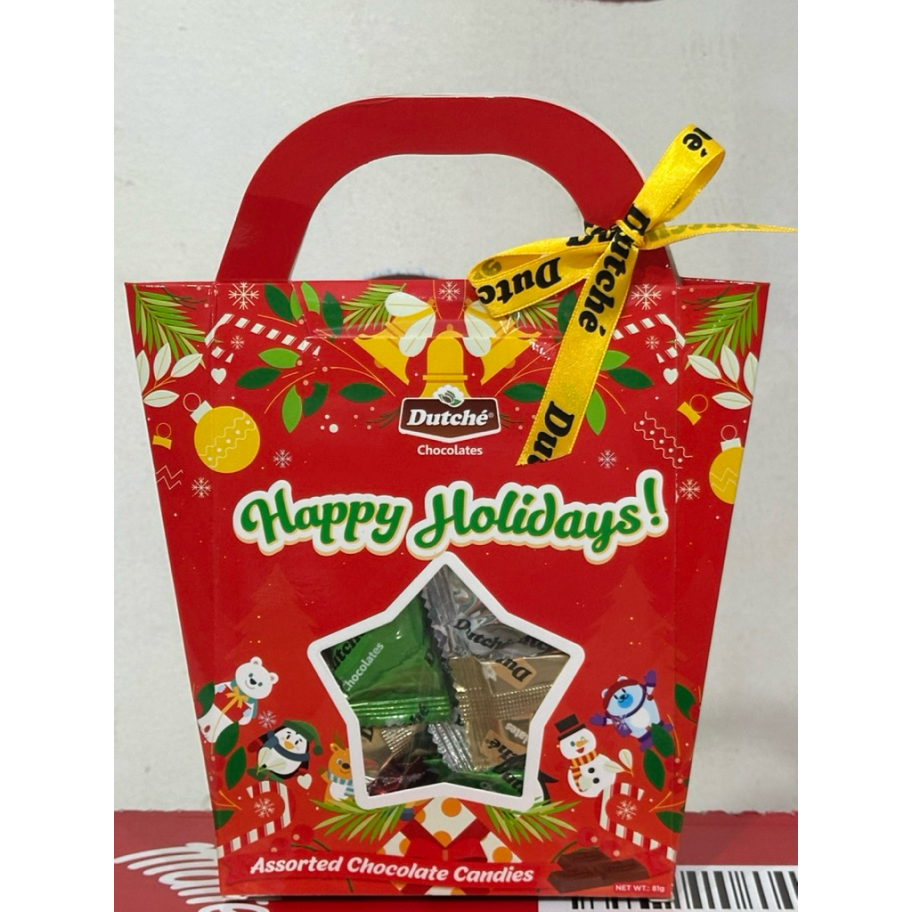 DUTCHE CHRISTMAS DAY BOX / POUCH CHOCOLATES 18 PCS INSIDE 2027 EXPIRY ...