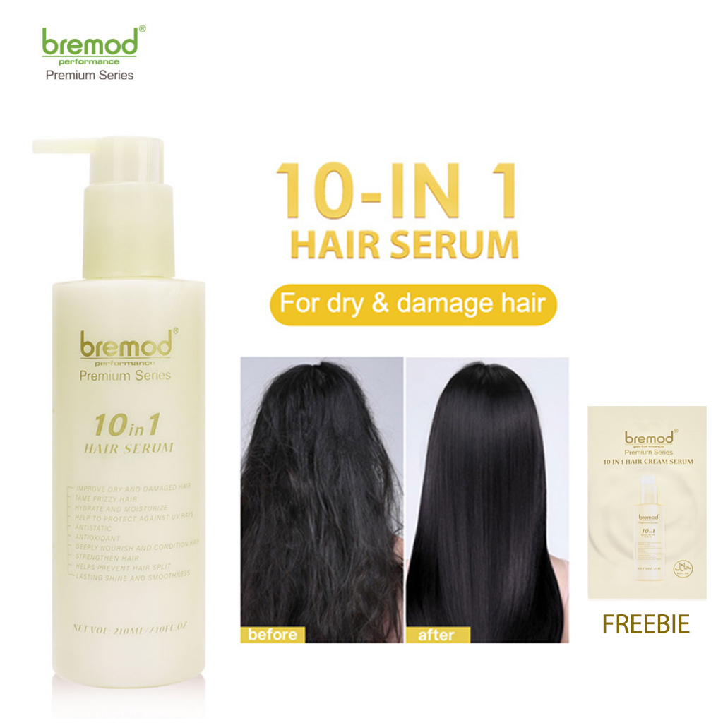 Bremod Premium 10 in 1 Hair Serum Repair dry and damaged Deeply Nourish ...