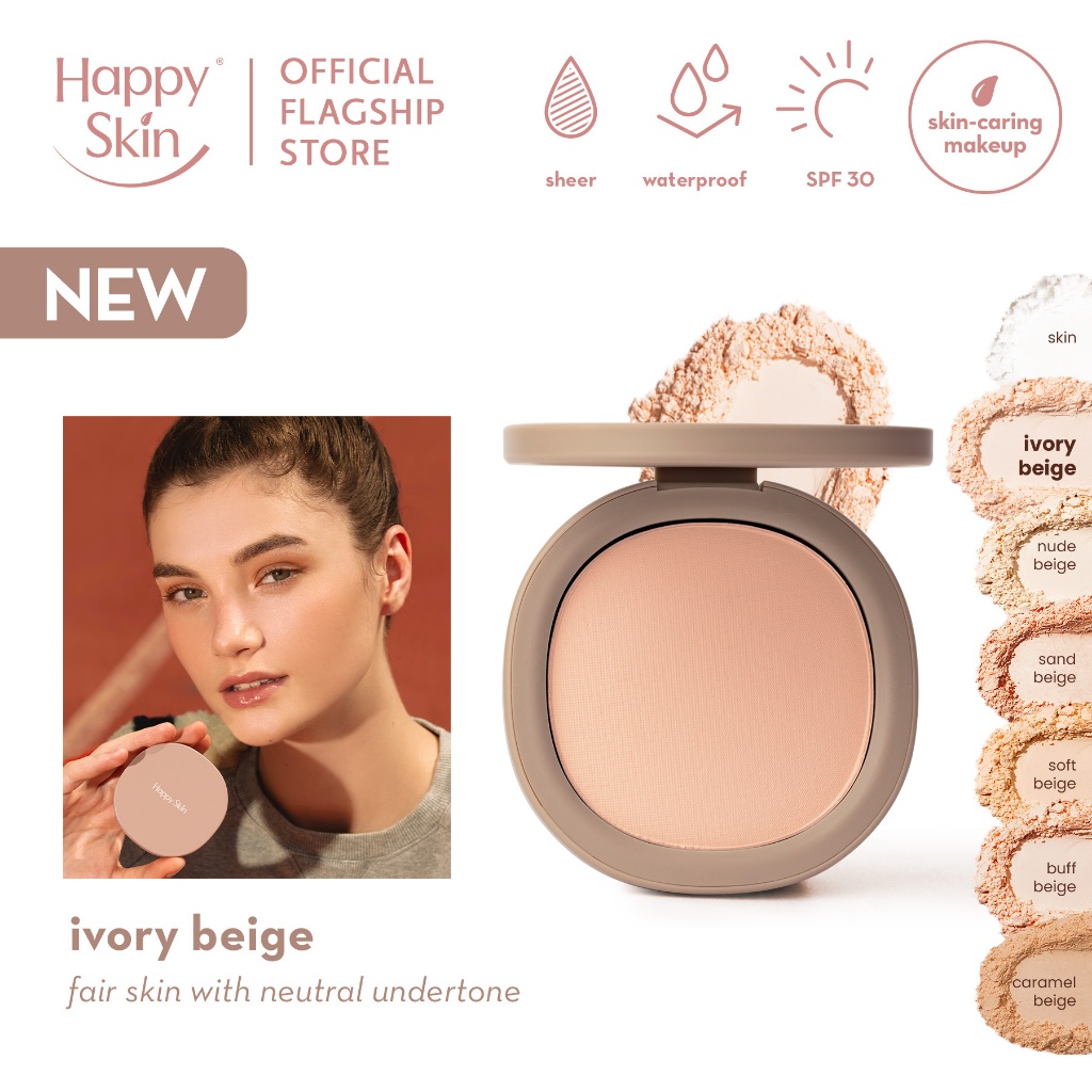 Happy Skin Oil Absorbing Waterproof Powder SPF 30 | Shopee Philippines