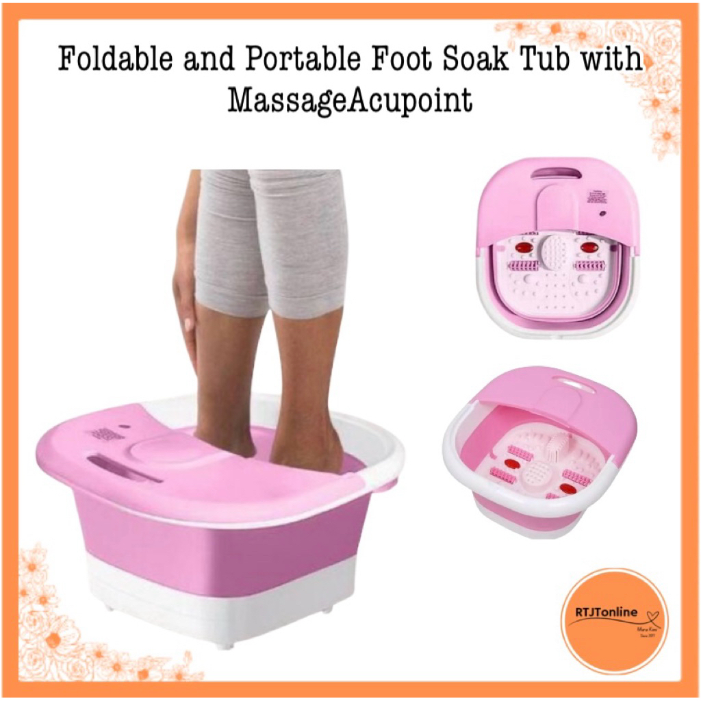 Foldable and Portable Foot Soak Tub with Massage Acupoint for Foot Bath ...