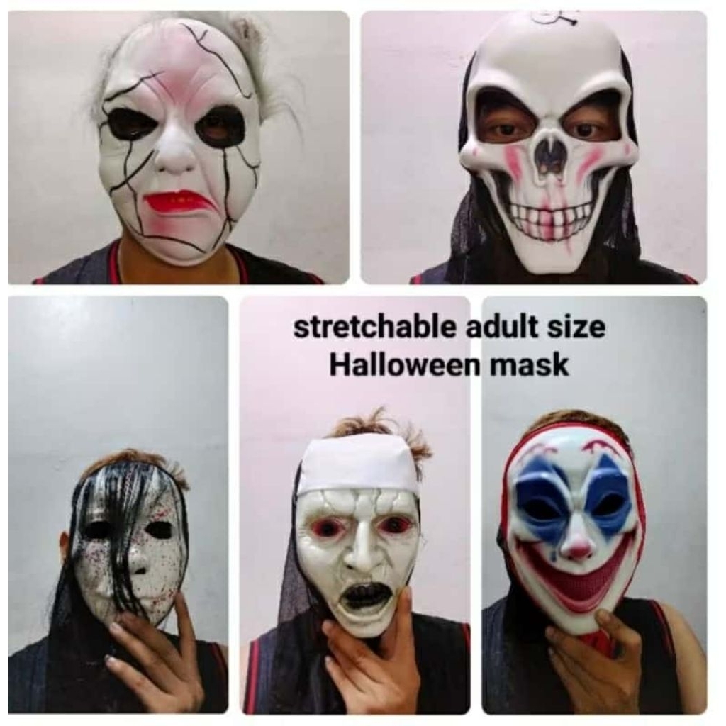 realistic Halloween mask costume maskara for adult white lady nun momo ...