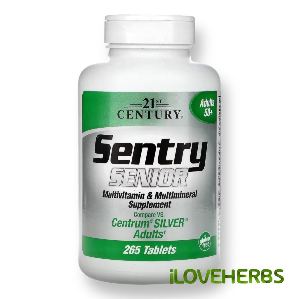 Sentry Senior, Multivitamin & Multimineral Supplement, Adults 50+, 125 ...