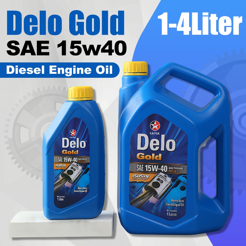 Delo Gold 15W-40 1L-4L Heavy Duty Fully Synthetic Oil Car Diesel Engine ...
