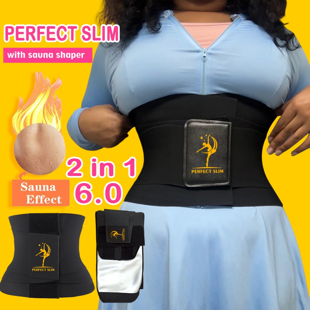 PERFECT SLIM Power Belt 6.0 Waist Trainer Corset Hourglass Trimmer VS ...