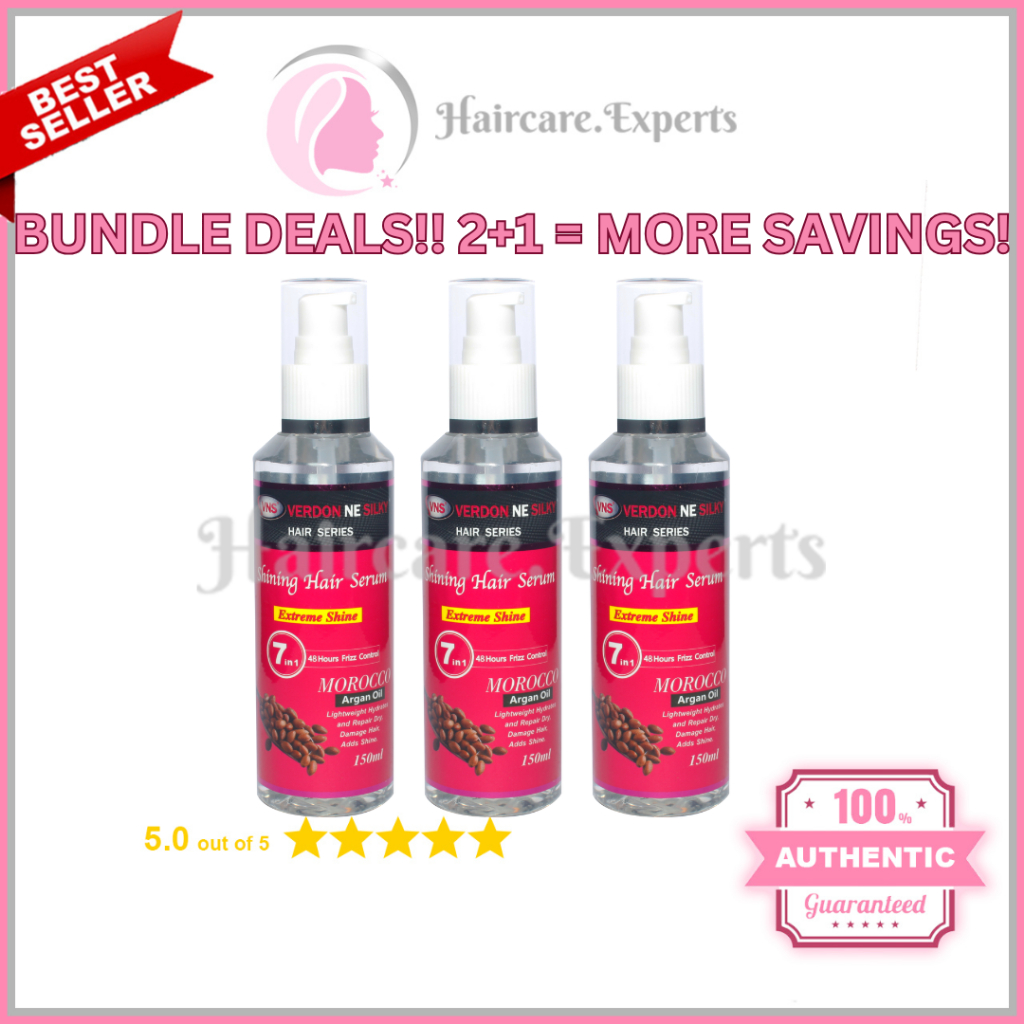 Verdon 7 in 1 Morocco Argan Oil Hair Shining Serum Bundle by haircare ...