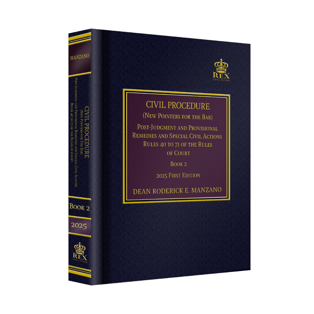 Civil Procedure Book 2 (2025 Edition) by Dean Roderick Manzano (Cloth Bound) | Shopee Philippines